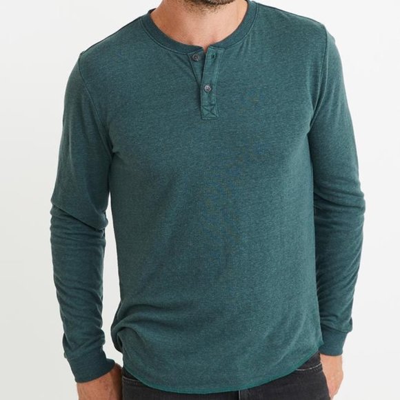 Marine Layer | Shirts | Marine Layer Double Knit Henley Ls Green Gables ...